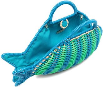 Serpui David Top Handle Bag - Blue