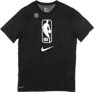 Nike NBA Logo T-Shirt Schwarz/Wei&szlig; - - Sport - Herren - Schwarzk - XL