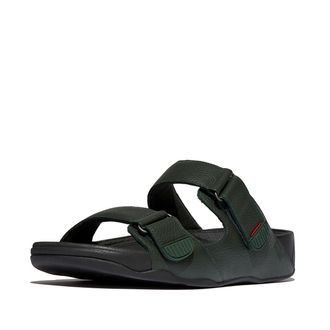 FitFlop Gogh MOC Herren-Sandale aus Leder, Tiefgr&uuml;n, Gr&ouml;&szlig;e 45, dunkelgr&uuml;n, 11 UK Wide