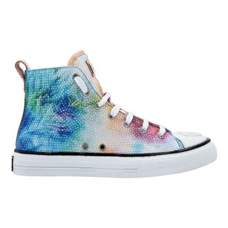 Philipp Plein Femme, Chaussures, Multicolore, Taille: 36 EU Satin Hi-Top Baskets