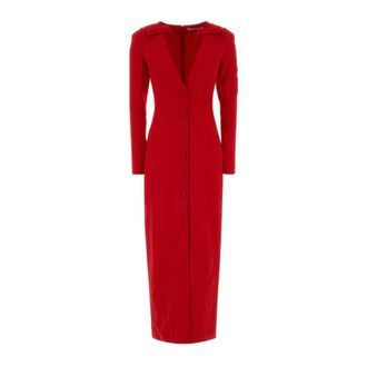 Alessandra Rich Femme, Robes, Rouge, Taille: 38 FR Shirt Robes