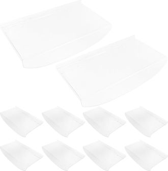 Artibetter 10 St&uuml;ck Transparentes Schuhregal f&uuml;r Wandmontage Platzsparender Robuster Wandhalter mit Slatwall Struktur Geeignet f&uuml;r Sneaker High Heels und Verschi