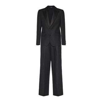 Dolce & Gabbana Homme, Costumes, Noir, Taille: L Single Breasted Suit