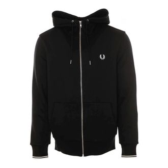 Fred Perry Herren, Sweatshirts & Hoodies, Schwarzk, SGr&ouml;&szlig;e