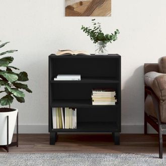 vidaXL Buffet noir 57x35x70 cm bois ding&eacute;nierie