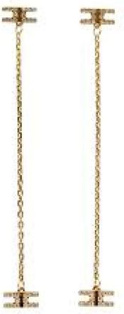 Elisabetta Franchi Femme, Accessoires, Jaune, Taille: ONE Size Or50K51E2 Boucles doreilles pendantes