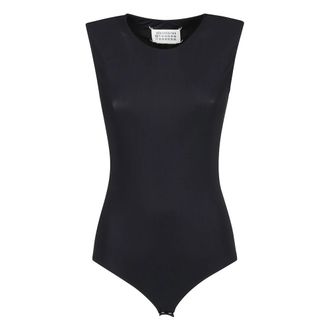 Maison Margiela Nahtloses &auml;rmelloses Top aus Stretch-Jersey - - Tops - Damen - Schwarzk - M