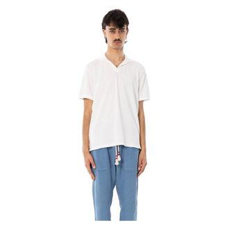 MC2 Saint Barth Homme, Tops, Blanc, Taille: 2XL Charles Stretch Piquet Polo