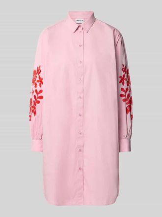 Jake*s Casual Knielanges Hemdblusenkleid mit Stitchings