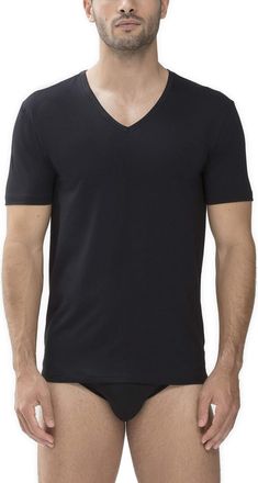 Mey Tagwäsche Serie Dry Cotton Herren Shirt 1/2 Arm Schwarz 4XL(10)