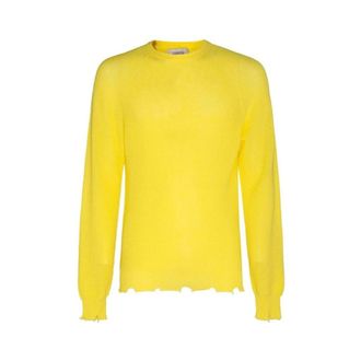 Laneus Rundhals-Strickware - - Knitwear - Herren - Gelb - L