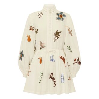 Alemais Robe Courte Mina Brod&eacute;e Al&eacute;mais
