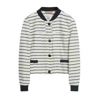 Cinque Boucl&eacute; Blouson mit sportiven Streifen - - Jackets - Damen - Mehrfarbig - M