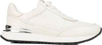 Michael Kors Femme, Chaussures, Blanc, Taille: 37 1/2 EU Nova Leather Trainer