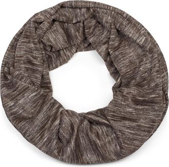 styleBREAKER Schlauchschal Loop Schal mit Glitzerfaden und kleinen Pailletten