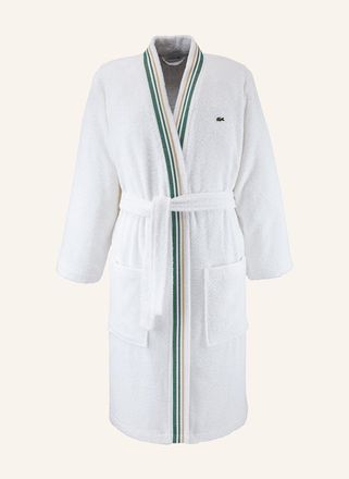 Lacoste Bademantel Lscore weiss