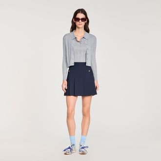 Sandro Cardigan aus Pointelle-Strick