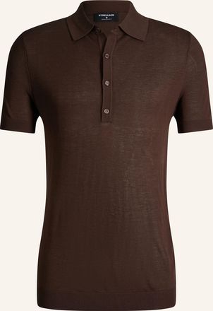 Strellson Strick-Poloshirt Vadim braun