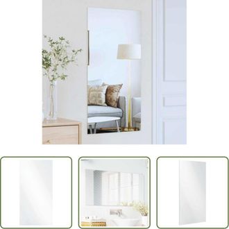 vidaXL Spiegel - Wandspiegel Rechtwinklig 50 x 100 cm Geh&auml;rtetes Glas