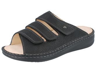 Finn Comfort Keros Herren Hausschuhe Pantolette schwarz Rabo Nubukleder