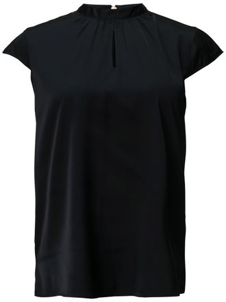 Comma Satinbluse Kurzarm