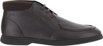 HUGO BOSS Mocassins en cuir martel&eacute; - Homme - Chaussures - Brun - Taille: 44 EU