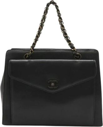 Chanel Pre-owned Vintage Tote Bag - Femme - Pre-owned - Noir - Taille: ONE Size