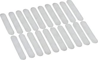 WENKO Anti-Rutsch-Streifen 20 Stück - für Kleiderbügel, 20 Stück, Silikon, 0.8 x 5 cm, Transparent