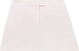 Courr&egrave;ges Femme, Jupes, Rose, Taille: 40 FR Reedition Vinyl Mini Skirt