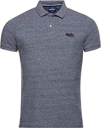 Superdry Homme Classic Pique S/s Polo Polo Not Applicable, Grint Steel Grit, 3XL