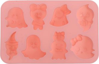 Hemoton 1 Stk Gruselige Halloween-würfel Geisterkuchen Halloween-schokoladenformen Aus Silikon Halloween-backformen Halloween-silikon Schädel Silikon Kieselge