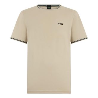HUGO BOSS Homme, Tops, Beige, Taille: XS Piqu&eacute; Cotton T-Shirt