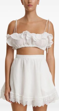 Pinko Top mit Rüschen - Weiß