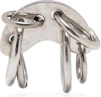 Panconesi unisex, Accessoires, Gris, Taille: ONE Size Pierced Armor Earrings