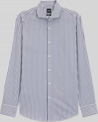 HUGO BOSS Slim Fit Businesshemd aus Baumwoll-Mix Modell HANK-SP