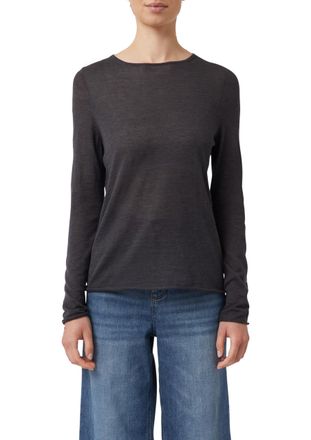 Comma Leicht transparenter Feinstrickpullover