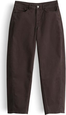 someday Damen Barrel | CELLMA Long Barrel Jeans in Colored Denim Mid Rise Dark Espresso, 38
