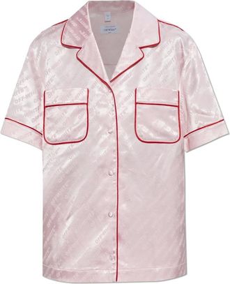 Off-white Femme, Blouses et Chemises, Rose, Taille: 38 FR Chemise Monogramme