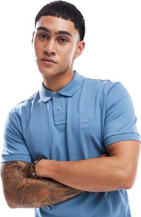 Boss Orange by Hugo Boss Passenger - Polohemd in Blau-Wei&szlig;