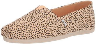 Toms Damen Alpargata Print Flacher Slipper, Honey Beige Mini Cheetaah, 37 EU