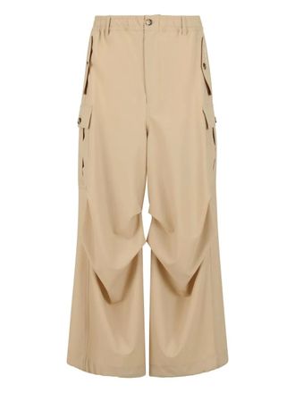 Marni pantalon cargo drapé - Jaune