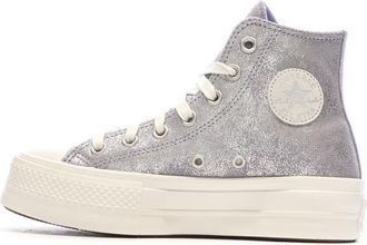 Converse All Star Lift Platform Shimmer Sneaker für Damen, Violett, violett, 40 EU