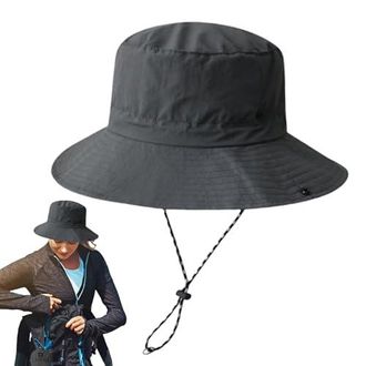 Generic Chapeaux de soleil bob | Chapeau bob pour femmes pour les journ&eacute;es chaudes - Sangle r&eacute;glable coupe-vent pour rendez-vous, randonn&eacute;e, voyage, p&ecirc;che, tr