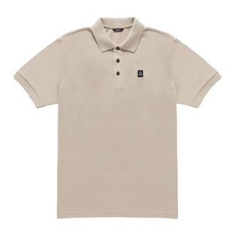 RefrigiWear Basic Polo mit Farbkontrasten - - Tops - Herren - Beige - S