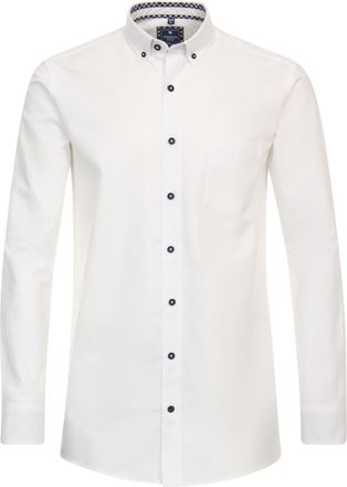 Redmond Freizeithemd Uni nah Comfort Fit Wei&szlig; M