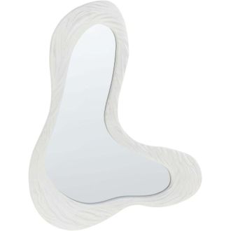 Beliani Wandspiegel GUICLAN 61 cm 83 cm Wei&szlig;