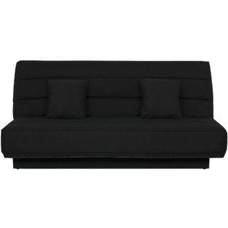 Les Tendances Banquette BZ 140x190 - Tissu noir - MELISSA