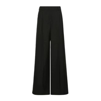 Max Mara Weite Plisseehose - - Trousers - Damen - Schwarzk - 2XS