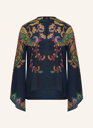 Etro Etro Blusenshirt Aus Seide blau