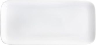 Kahla 207745A90020C Pronto Tablett rechteckig 20 x 9 cm | weißer Servierteller aus Porzellan